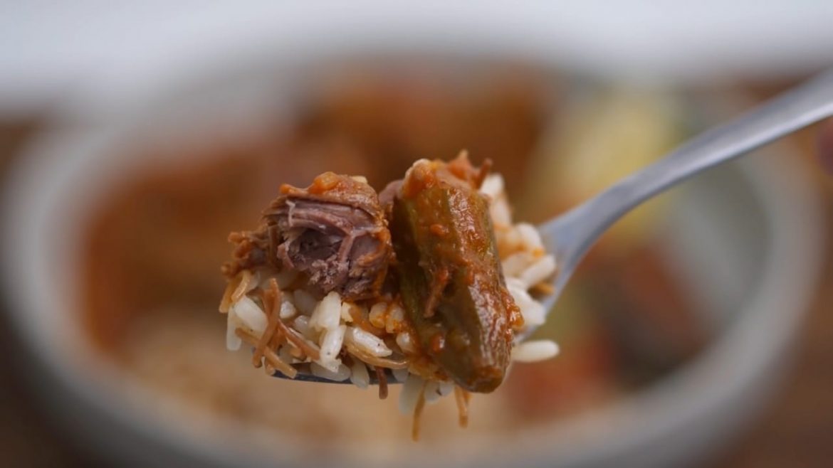 Middle Eastern okra stew - Bamya : Book Recipes