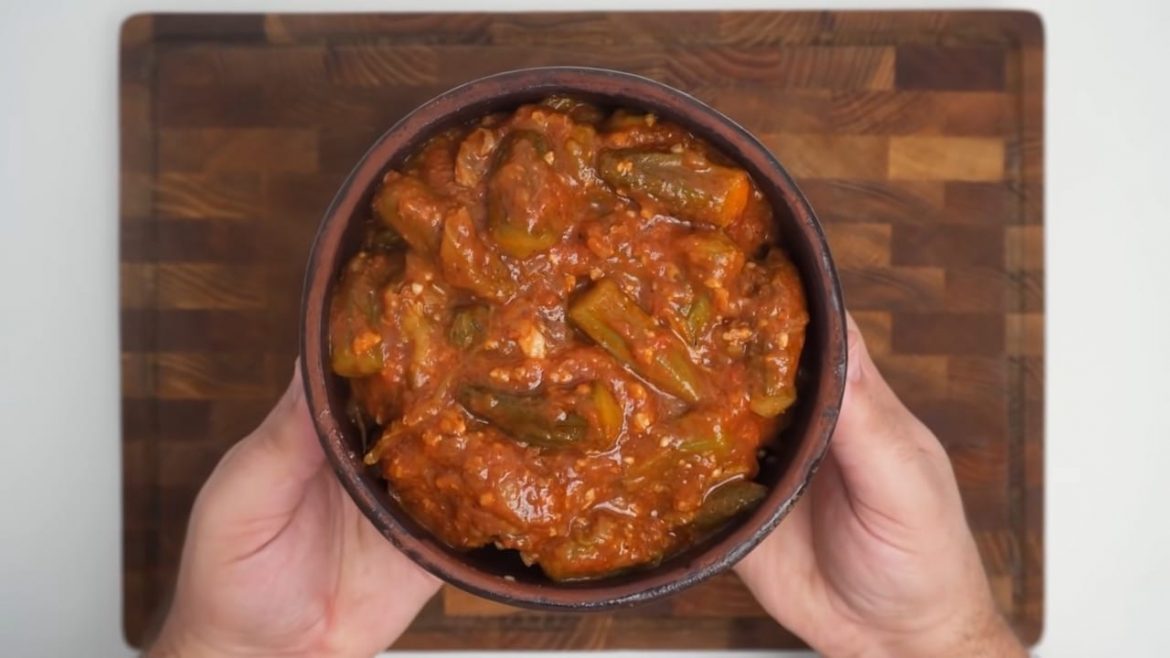 Middle Eastern okra stew - Bamya : Book Recipes
