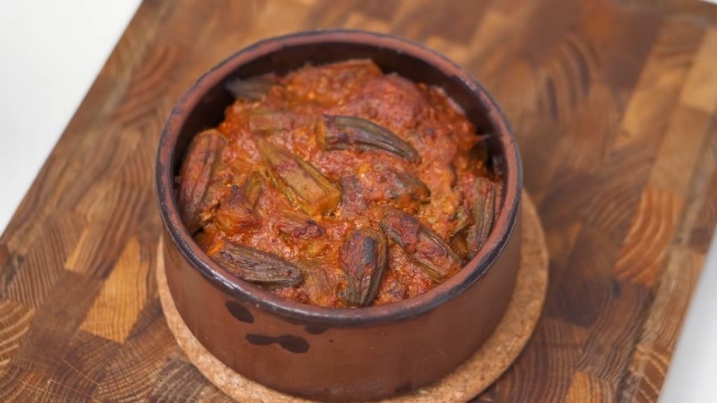 Middle Eastern okra stew - Bamya : Book Recipes